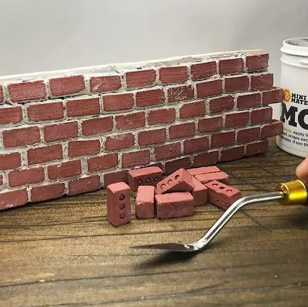 Miniature Cement Bricks And Mortar Allow You To Build Yourself A Mini Wall