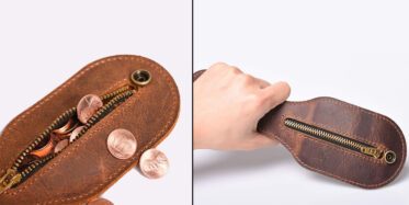 Handy Leather Coin Purse Doubles-Up As A Self-Defense Weapon
