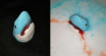 This Shark Attack Bath Bomb Turns Your Tub Into A Blood Bath