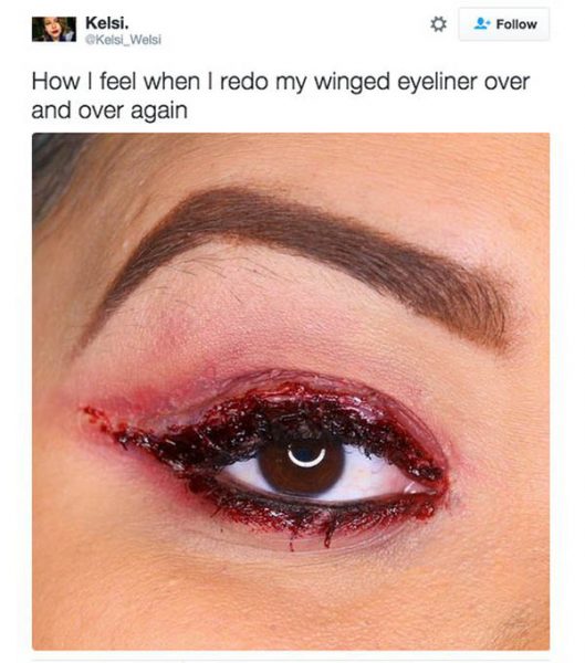 The Bloody Eyeliner Make-Up Trend Is Back For Halloween And It's ...