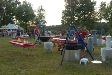 "Cowboy Cauldron" Have A Fire Pit That Can Be Used As A Table, A BBQ ...
