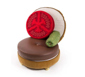 There's A Hot Dog Couch And Hamburger Chair For Sale With Optional ...