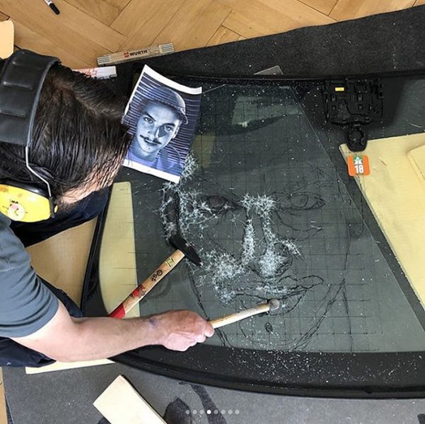 Talented Artist Simon Berger Creates Unusual Works Of Art By Shattering ...