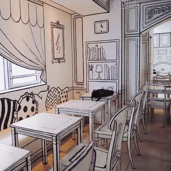 "2D Cafe" In Japan Is A Real Cafe And Looks Just Like A Cartoon