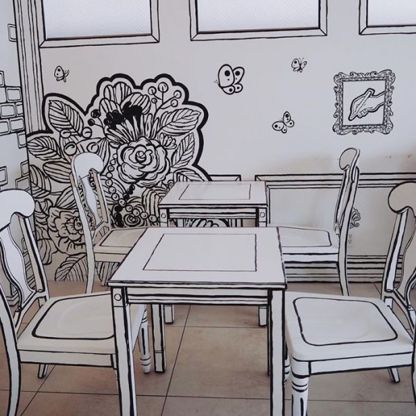 "2D Cafe" In Japan Is A Real Cafe And Looks Just Like A Cartoon