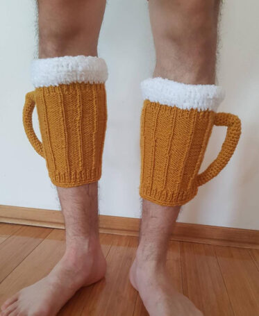 Beer Mug Socks/Leg Warmers Exist And They Even Have Handles