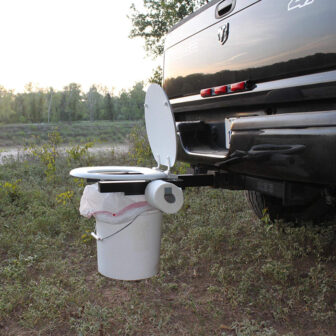 The 'Bumper Dumper' Is A Hitch Mountable Portable Toilet For Your Car