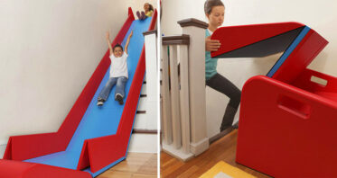 The 'SlideRider' Turns Your Stairs Into A Huge Indoor Slide