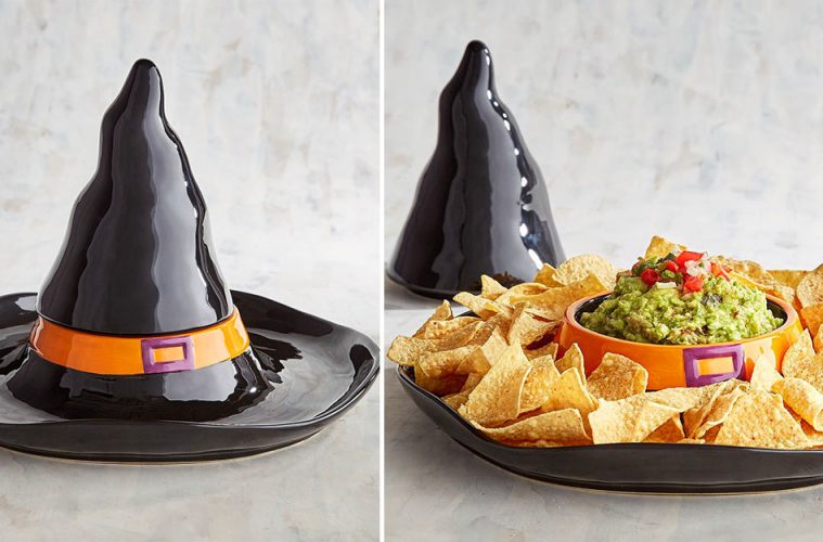 Halloween Witch's Hat with Chips and Dip bowl - munimoro.gob.pe