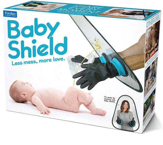 The 'Baby Shield' Provides Less Mess And More Love While Handling Your Baby