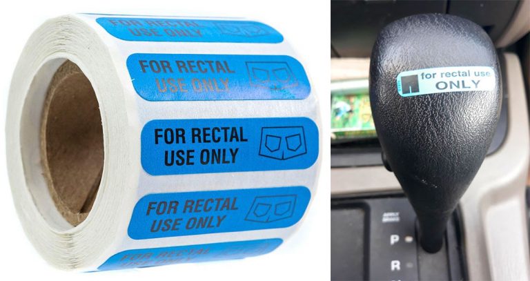 Fill A Loved One's Stocking Up This Year With Rectal Use Only Stickers
