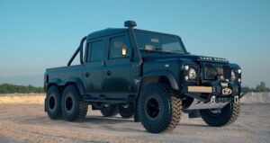 The 'Black Mamba' Custom Land Rover 6x6 SUV Is Every Truckers Dream Ride