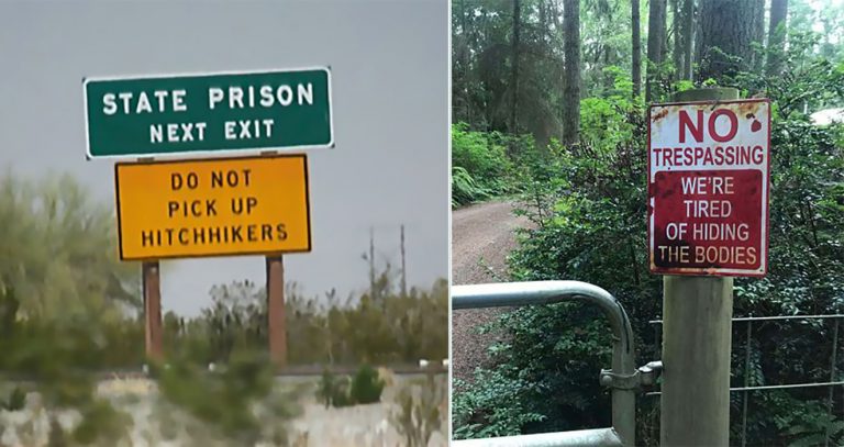 40 Threatening Signs People Have Seen That Don't Mess Around With Words