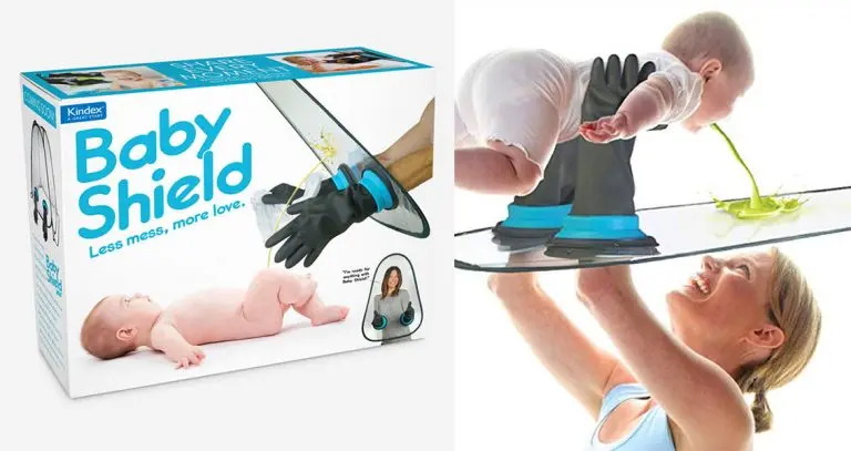 The 'Baby Shield' Provides Less Mess And More Love While Handling Your Baby
