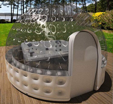 This Inflatable Hot Tub Solar Dome Allows You To Relax Outside Even If ...