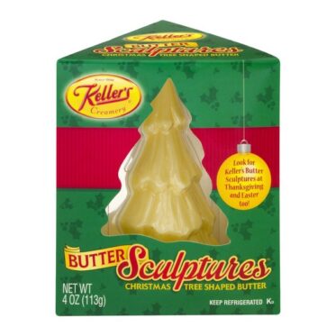 This Tree-Shaped Butter Sculpture Is A Must For Any Christmas Dinner