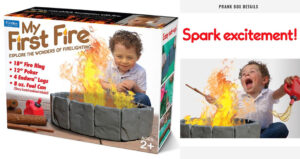 No Gift Will Light-Up A Room Quite Like The 'My First Fire Kit'