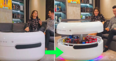 The 'Coosno' Is A Smart Coffee Table With A Built-In Fridge, Stereo And ...