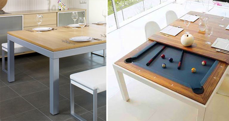These Beautiful Fusion Pool Tables Convert Into Stylish Dining Tables