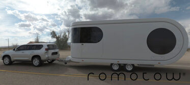 The 'Romotow' Is A Modern Camping Trailer That Rotates Around Revealing ...