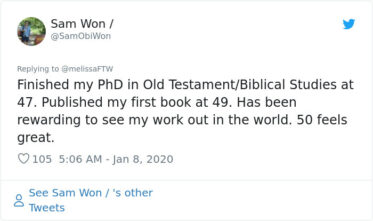 40 Wholesome Tweets From People Sharing Their Middle-Age Success Stories