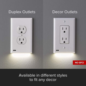 These Outlet Covers Double-Up As LED Night Lights And Require No DIY Skills