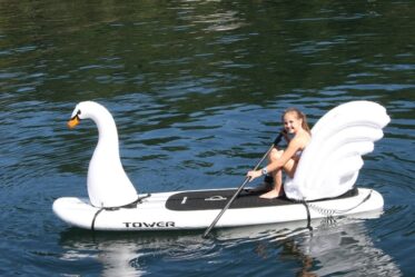 These Cute Animal-Themed Paddleboard Floats Come With A Detachable Seat