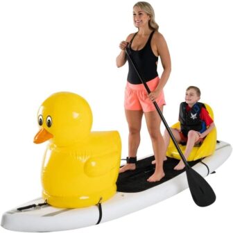These Cute Animal-Themed Paddleboard Floats Come With A Detachable Seat