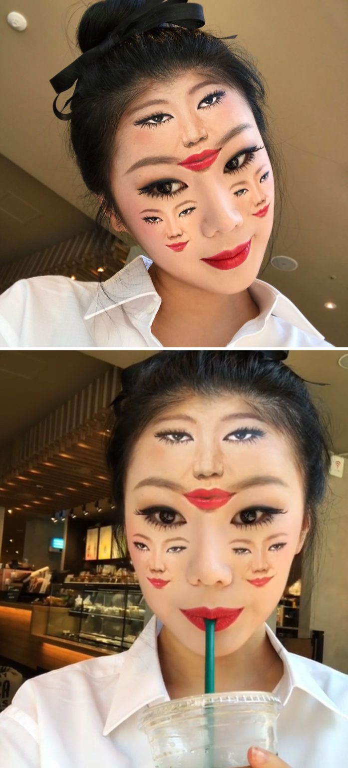 Makeup Artist Dain Yoon Is Amazing At Creating Illusions On Her Face ...