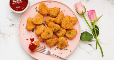 Up Your Game This Valentine's Day With Heart-Shaped Chicken Nuggets