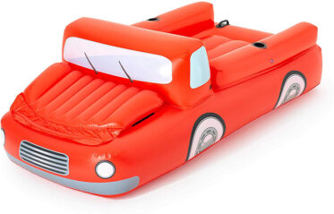 This Giant Inflatable Red Truck Comes Complete With A Cooler Under The Hood