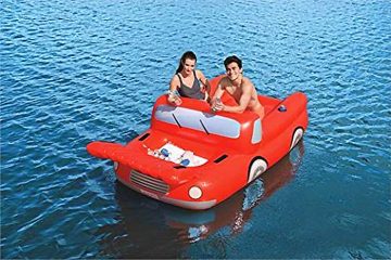 This Giant Inflatable Red Truck Comes Complete With A Cooler Under The Hood