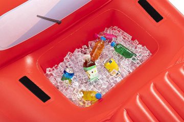 This Giant Inflatable Red Truck Comes Complete With A Cooler Under The Hood