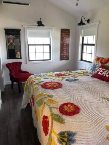 The 'We-Shed' Is A Pair Of His And Her Sheds Conjoined By A Deck