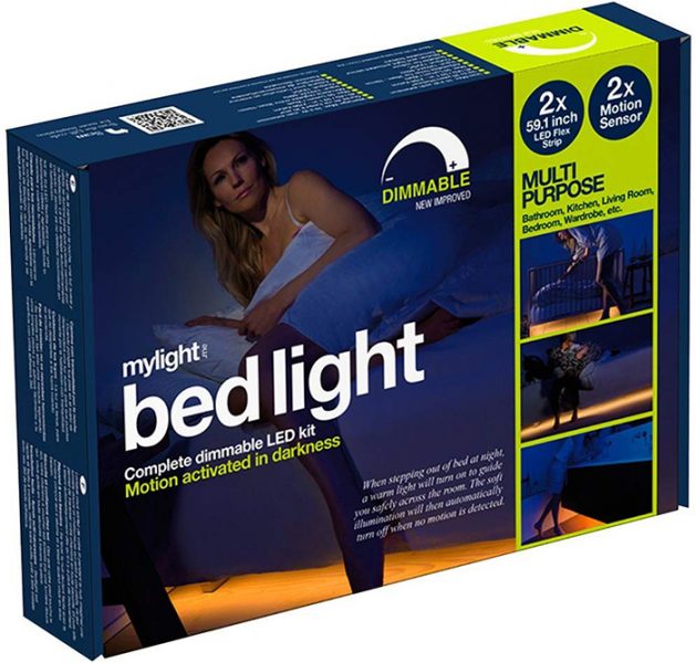 You Can Fit Your Bed With An Under Bed Night-Light That Turns On When ...