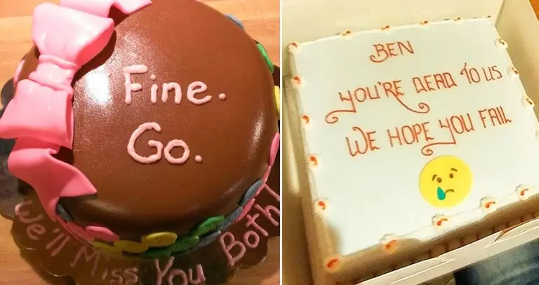 30 Funny Farewell Cakes That Employees Received On Their Final Day Of Work