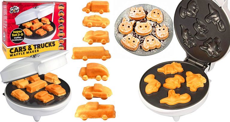 These Waffle Makers Turn Ordinary Waffles Into Mini Dinosaurs, Animals ...