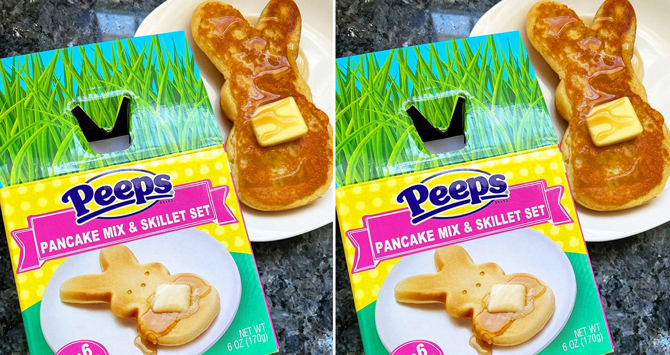 The Peeps Pancake Set Creates Cute Little Bunny-Shaped Pancakes For A ...