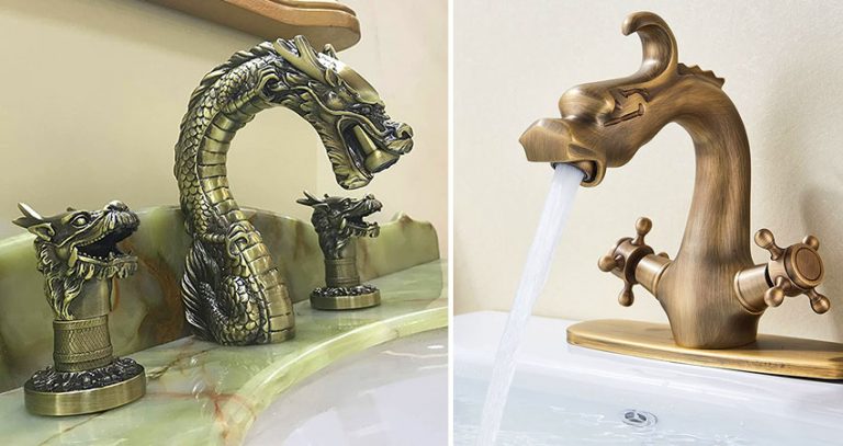 You Can Get Dragon Faucets For Your Bathroom That Give Off A 'Game of ...