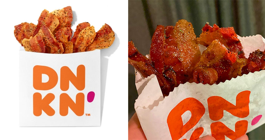 Dunkin's Snackin' Bacon Is Coated In Brown Sugar And Black Pepper Seasoning