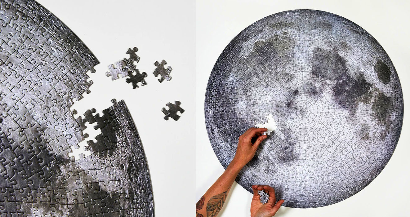 There's A Giant Circular Moon Puzzle That Will Look Awesome In Any Home