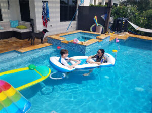 Now You Can Play Card Games In The Pool With This Inflatable Game Table