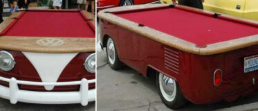 When A Retro Volkswagen T1 Hippy Van And A Pool Table Merge As One