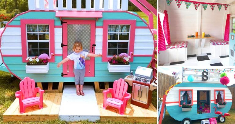 Kids Will Loves These Cute Camper Playhouses This Summer