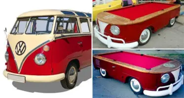 When A Retro Volkswagen T1 Hippy Van And A Pool Table Merge As One