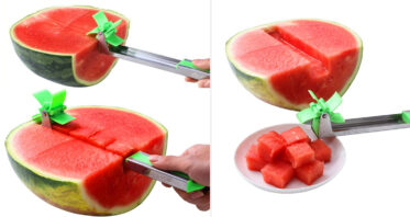 This Windmill Cutter Slices Watermelon Into Neat Little Cubes With Ease