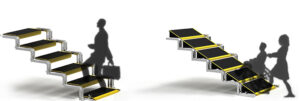 These Convertible Stairs Can Transform Into A Wheelchair Ramp