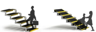 These Convertible Stairs Can Transform Into A Wheelchair Ramp