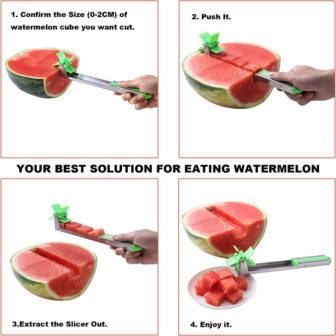 This Windmill Cutter Slices Watermelon Into Neat Little Cubes With Ease