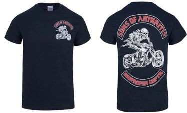 The Sons Of Arthritis Ibuprofen Chapter T-Shirt Is Perfect For Older Bikers
